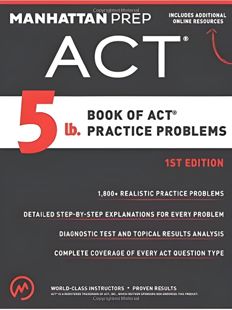 Manhattan Prep 5 lb ACT Practice Problems Book ...